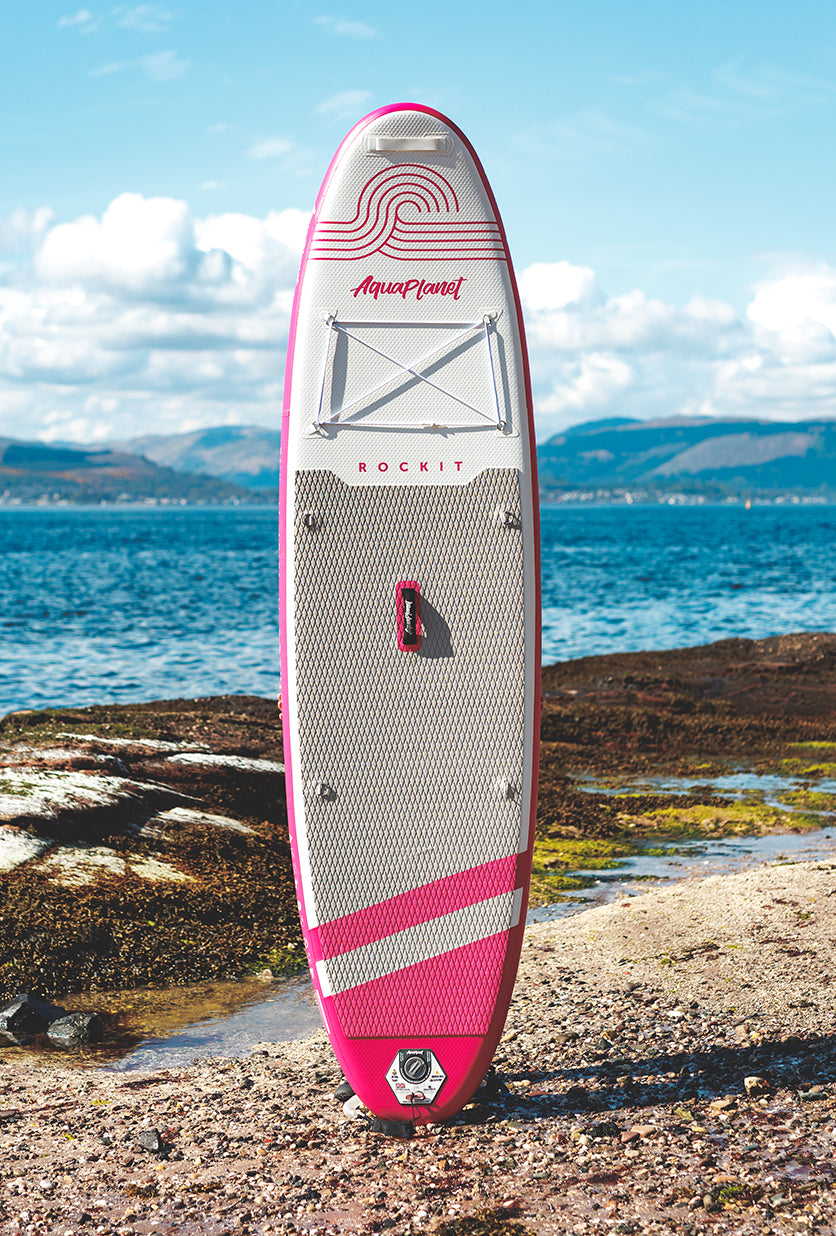 Aquaplanet ROCKIT 10'2" aufblasbares Paddle-Board-Paket - Pink ...
